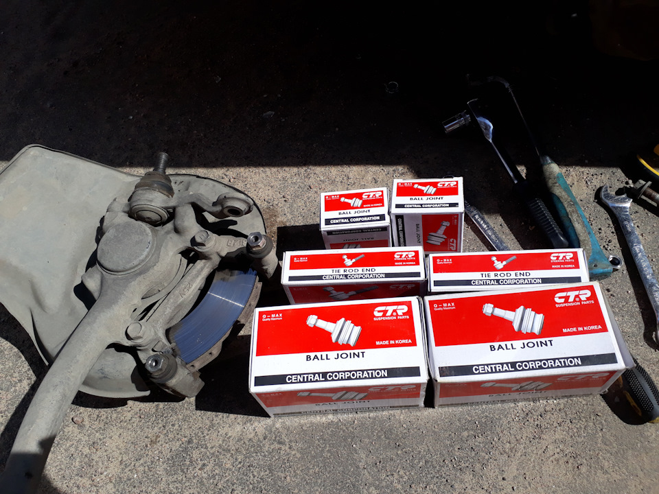 Сервисная запись: ремонт передней подвески — Toyota Mark II (90), 2,5 л, 1993 года | своими ...