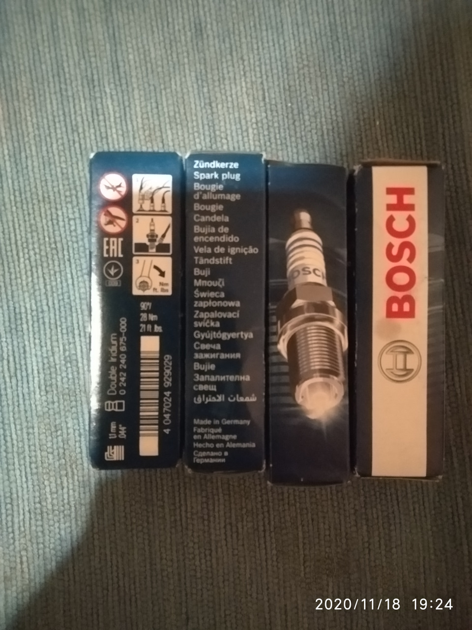 0242240675 Свеча зажигания BOSCH | Запчасти на DRIVE2