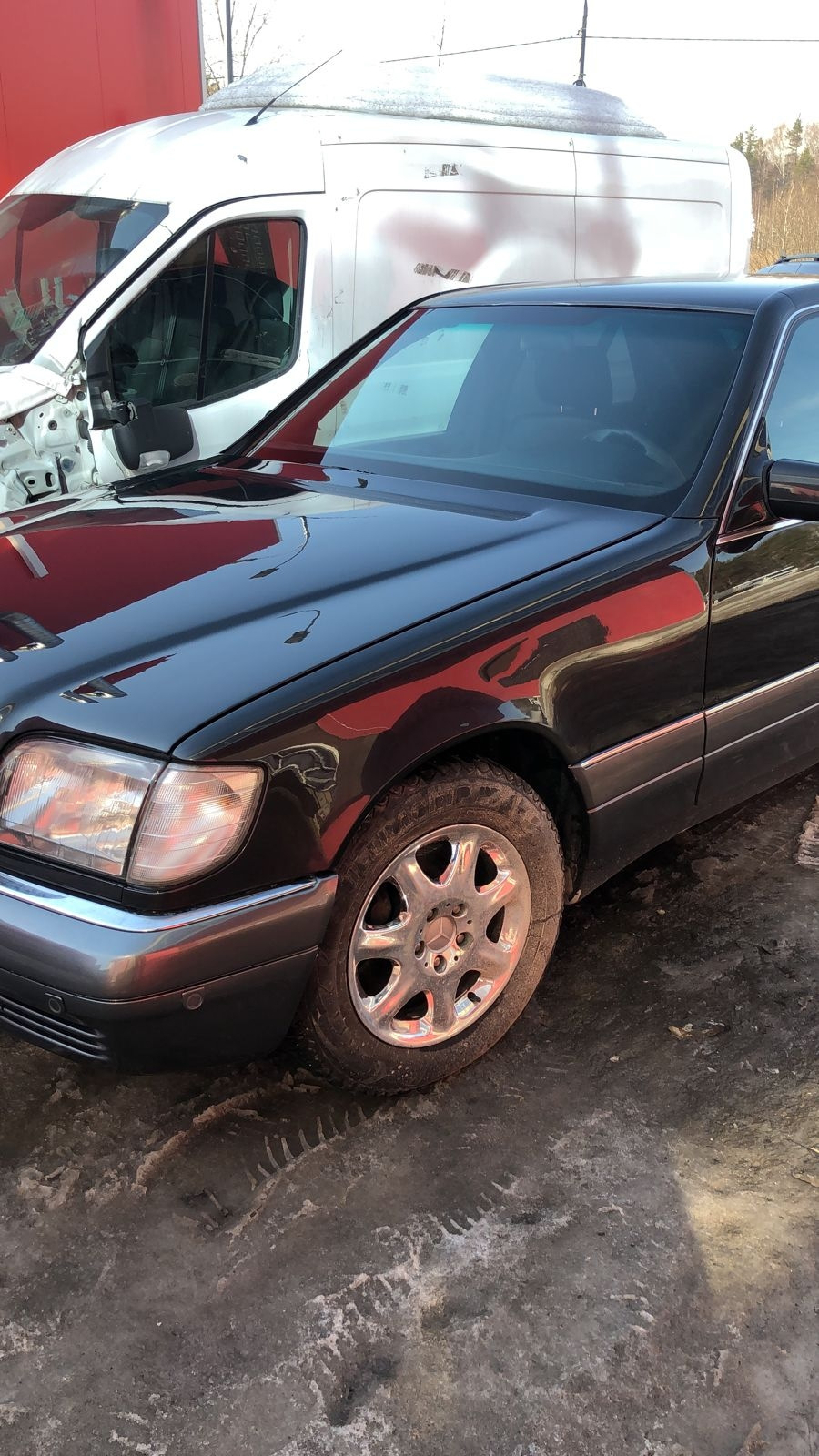 Покраска весной 23 года и неожиданный казус — Mercedes-Benz S-Class (W140), 4,2 л, 1995 года ...