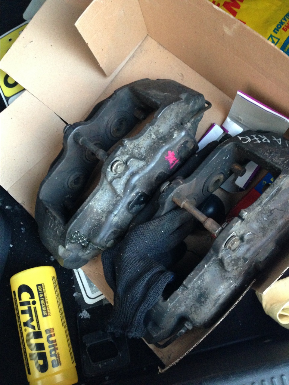 Тормозилки Brembo 6 поршневые. Часть 1. — Lexus GS (S190), 4,3 л, 2006 ...