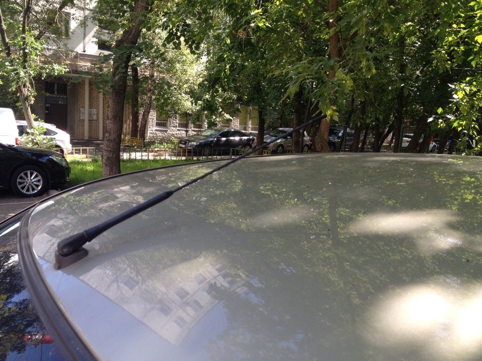 Короткая антенна — Renault Logan (1G), 1,6 л, 2010 года | электроника ...