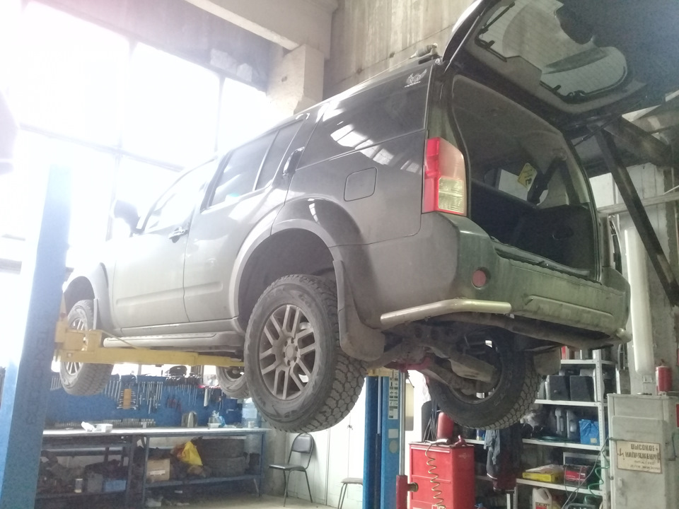 Замена сайлентблоков заднего редуктора — Nissan Pathfinder (3G), 2,5 л ...