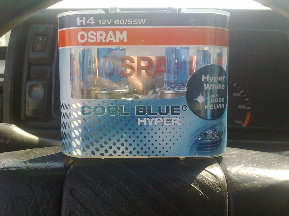 лампы Osram cool blue hyper — Volkswagen Golf Mk2, 1,6 л, 1990 года ...