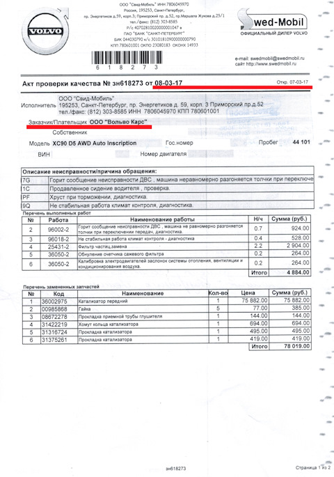 31422219 Volvo | Запчасти на DRIVE2