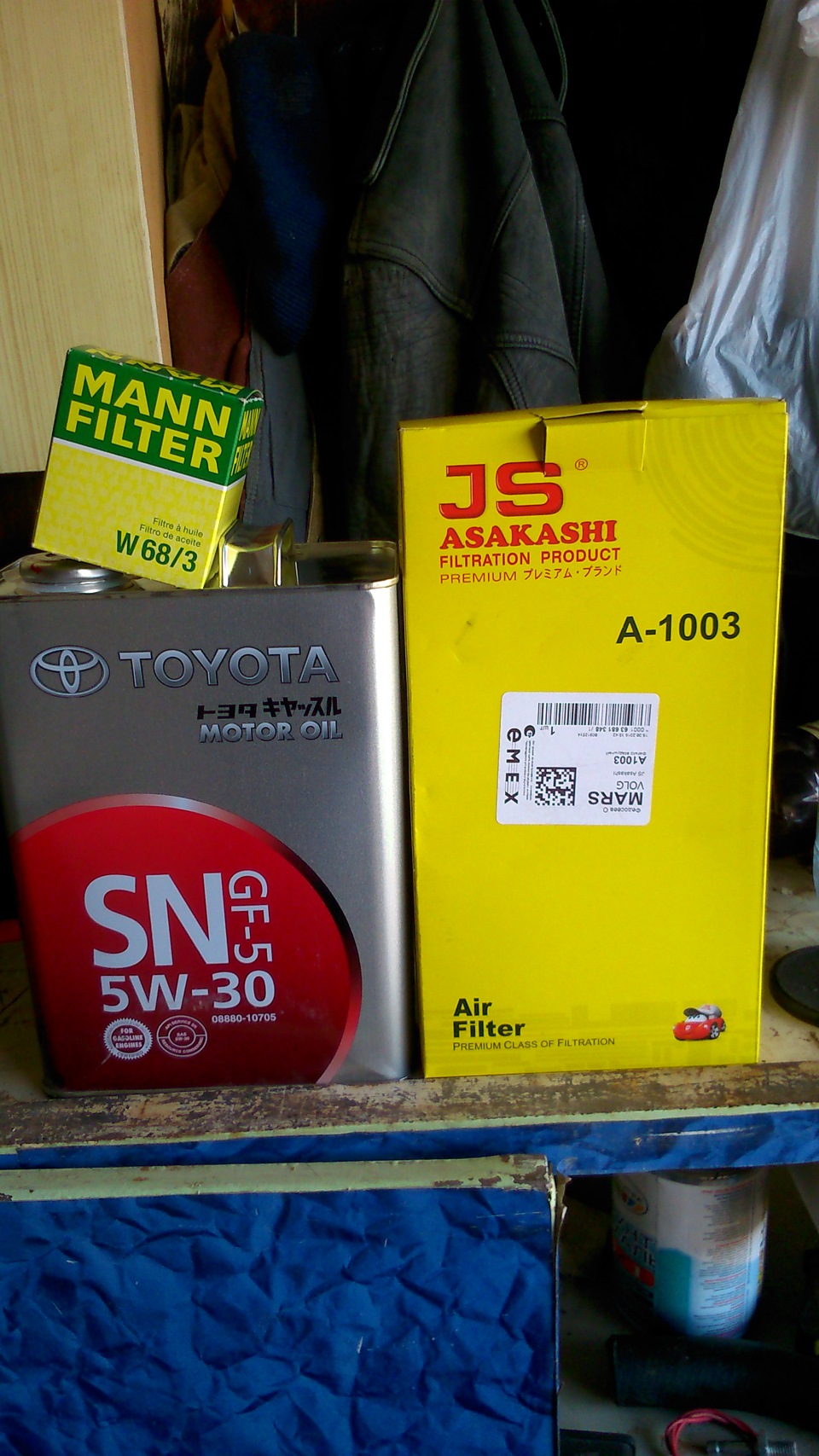 Первое совместное ТО — Toyota Corolla (120), 1,4 л, 2005 года | плановое ТО | DRIVE2