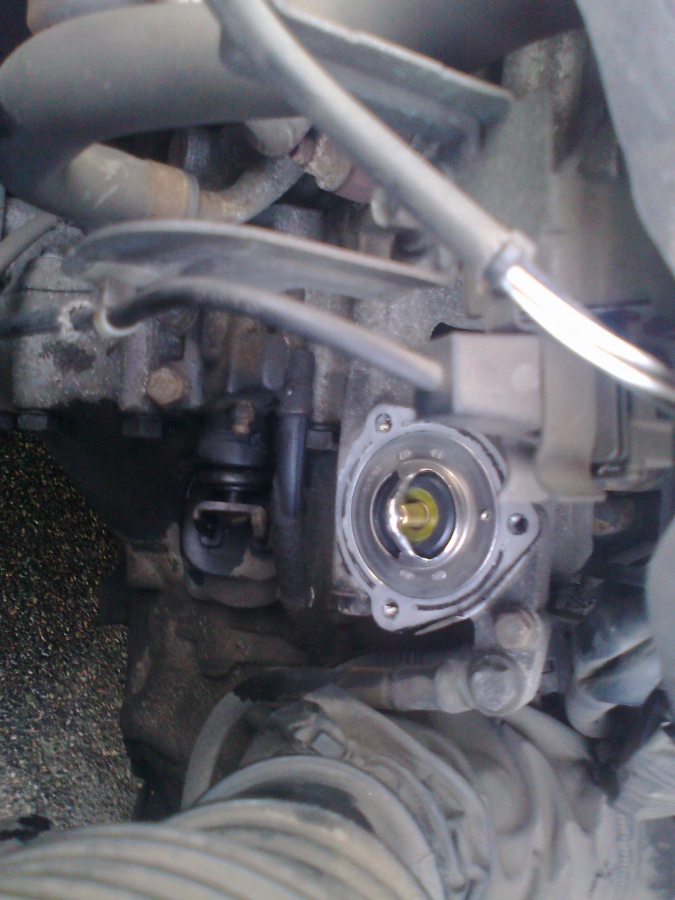 Замена термостата — Samsung SM518 (SQ5), 1,8 л., 2003 года | своими руками | DRIVE2