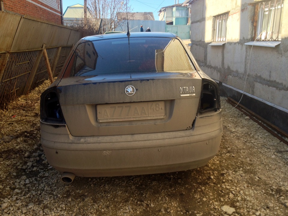 Затемняем задние фонари — Skoda Octavia A5 Mk2, 1,6 л, 2008 года ...
