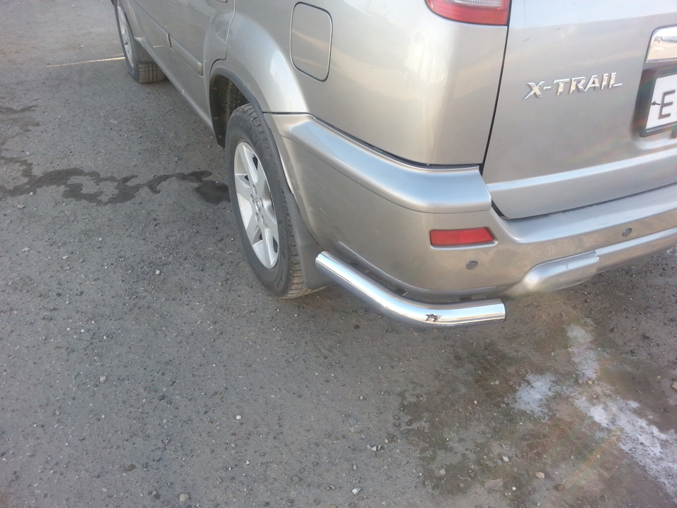 Защита переднего бампера + уголки + пороги — Nissan X-Trail I (t30), 2 ...
