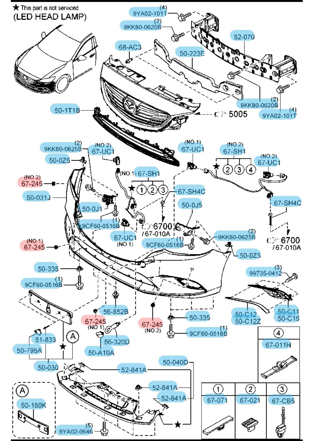Фиксатор датчика парктроника — Mazda 6 (3G) GJ, 2 л, 2017 года ...