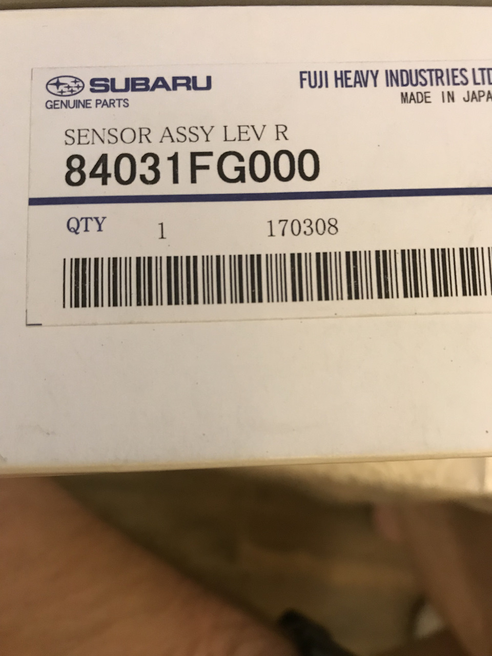 84031FG000 Датчик SUBARU | Запчасти на DRIVE2