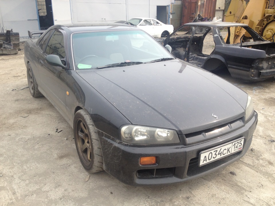 Стайлинг от Skyline BNR-34. — Nissan Skyline (R34), 2,5 л, 1998 года ...
