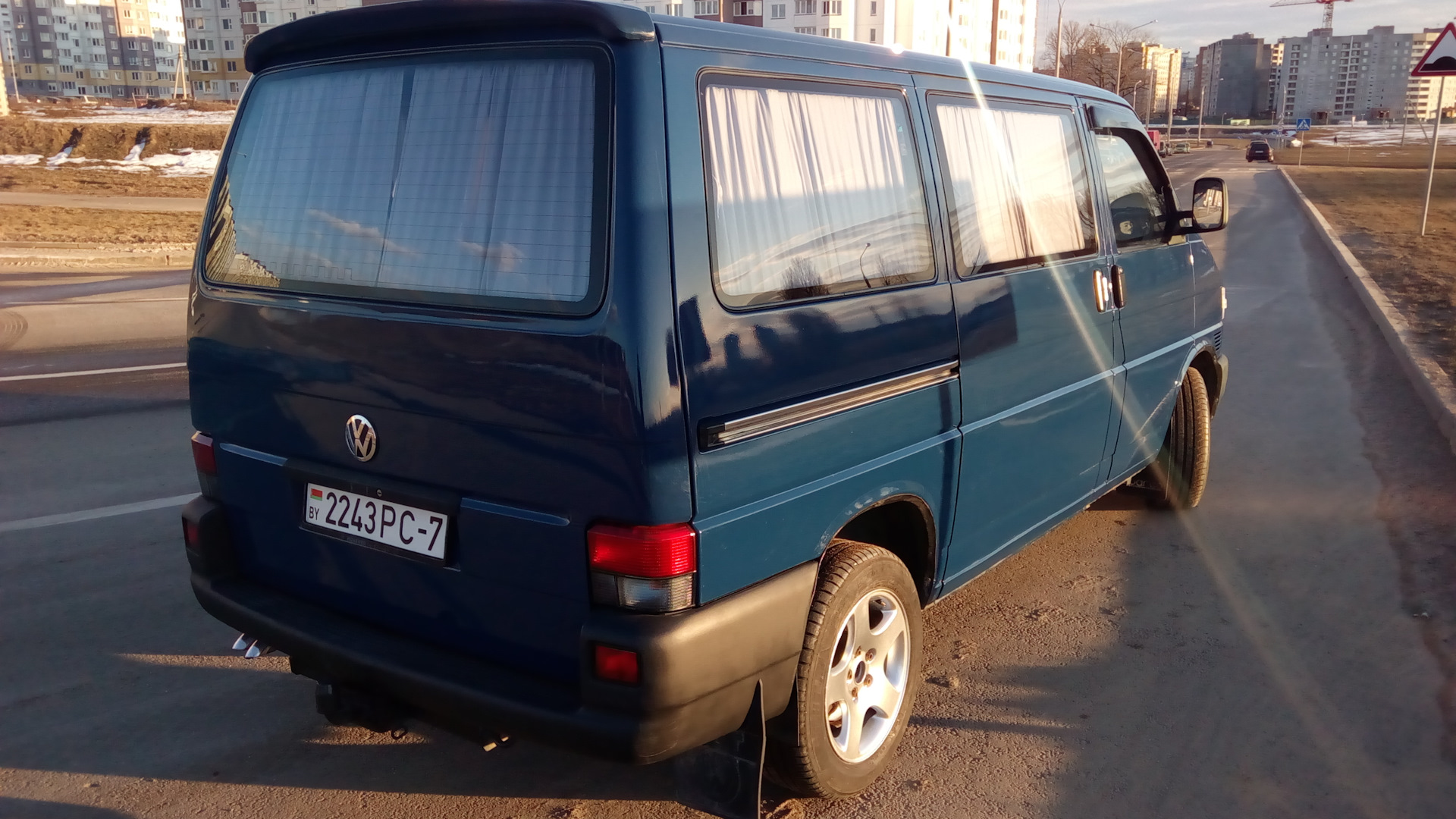 Шторки на окна и противотуманные фары — Volkswagen Transporter T4, 1,9 ...