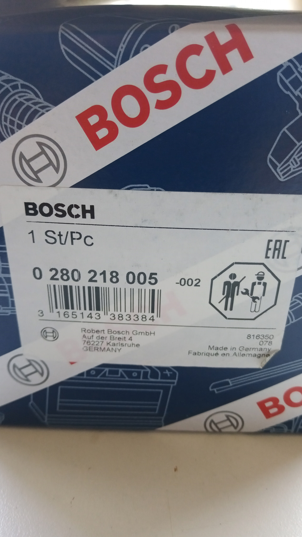 0280218005 Датчик массового расхода воздуха BOSCH | Запчасти на DRIVE2