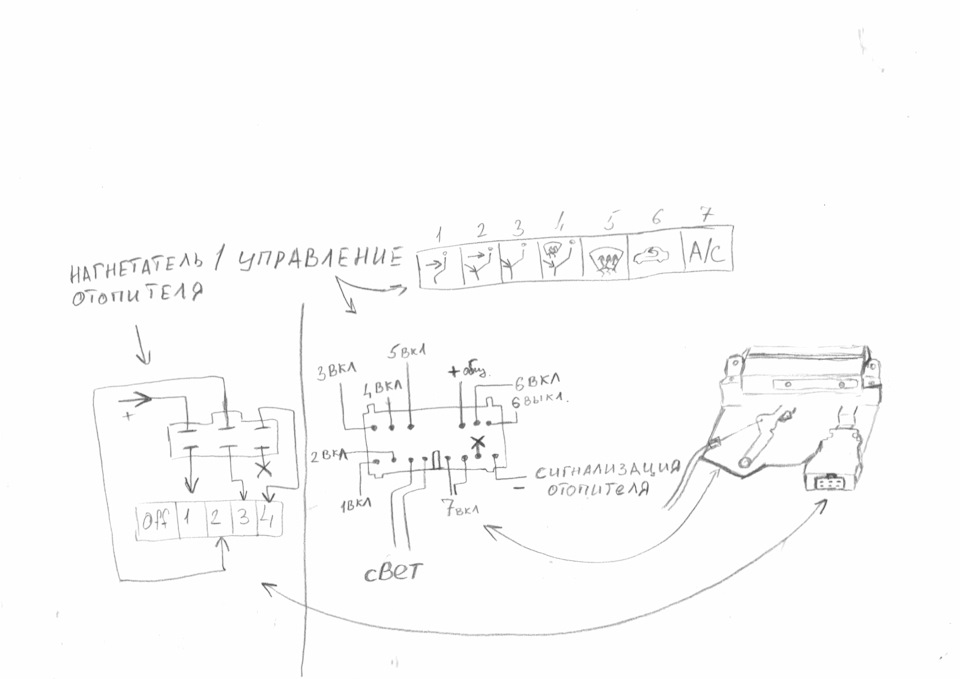 data shit на разъёмы вентилятора отопителя и управления — Honda Integra ...