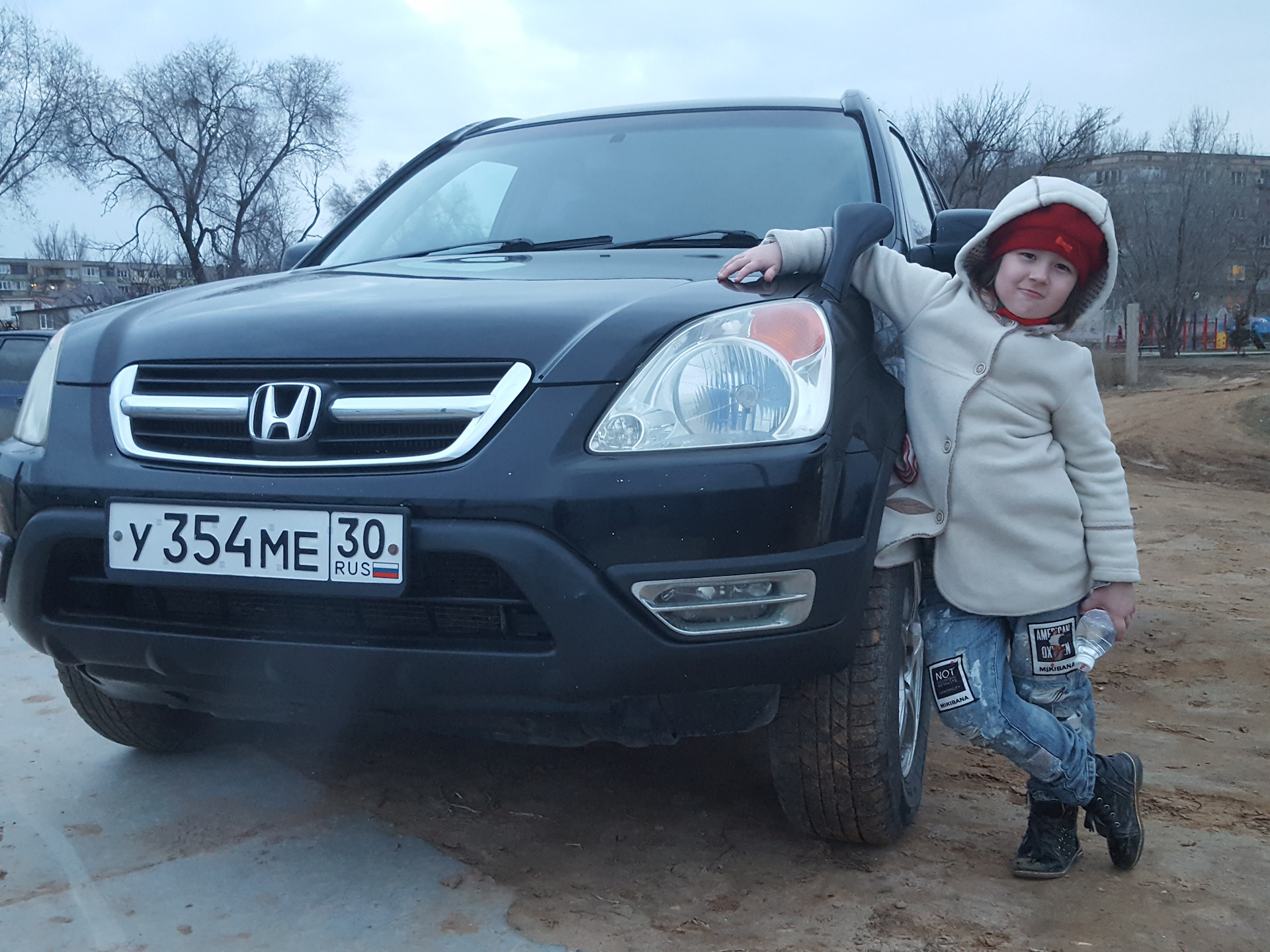Вечер на Волге. — Honda CR-V (RD4/RD5/RD6/RD7), 2 л, 2003 года ...