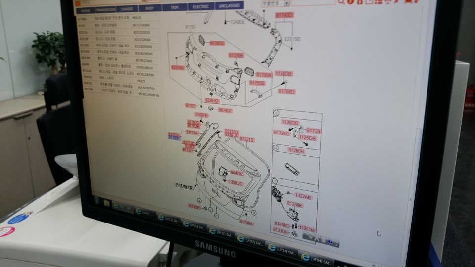 Запчасти на электро-дверь багажника — Hyundai Santa Fe (3G), 2,2 л ...