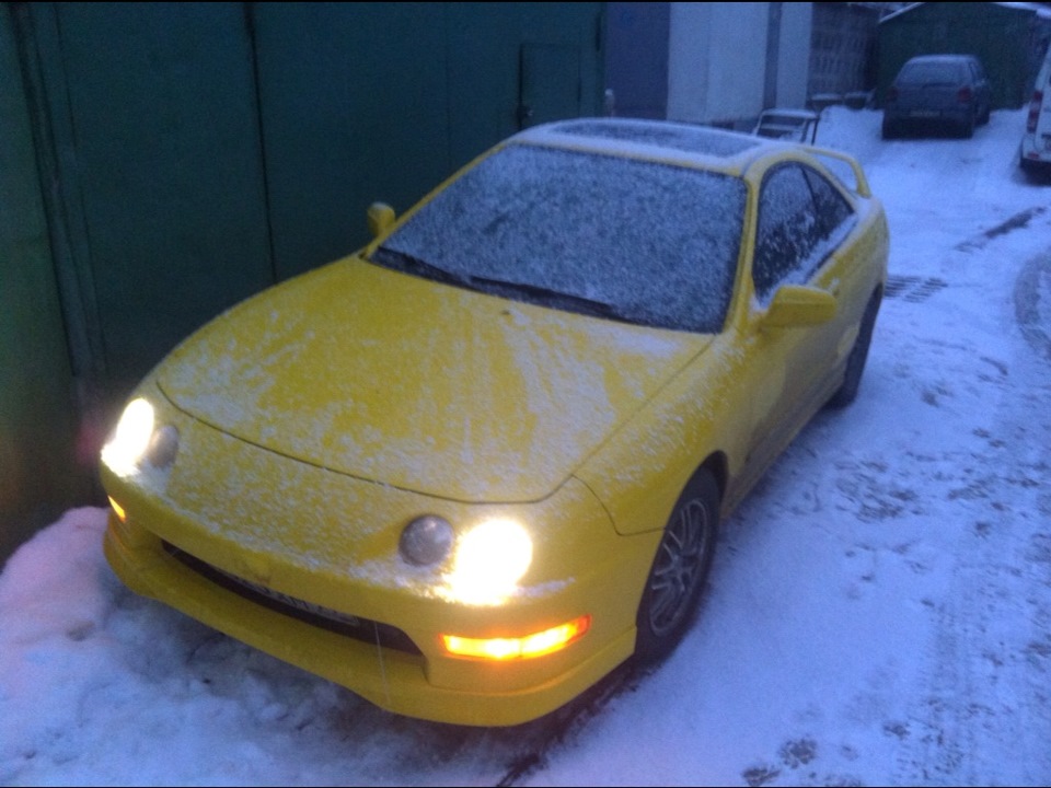 Снежный желток на дорогах Москвы) — Acura Integra (DC2/DC4/DB7/DB8), 1 ...