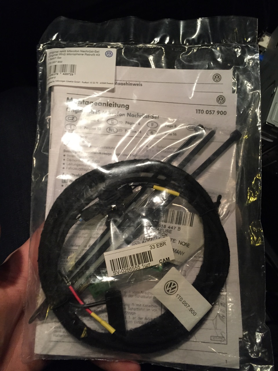 Установка микрофона и расход — Volkswagen Tiguan (1G), 2 л, 2014 года ...