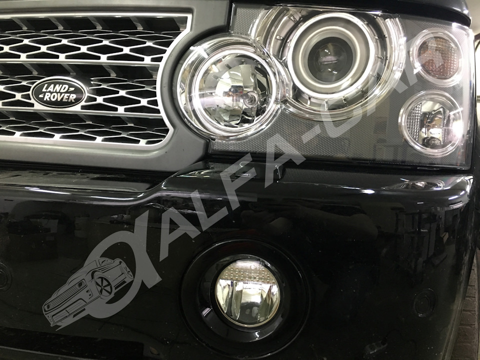 Range Rover Vogue. Светодиодные ПТФ Osram LEDFog F1 — Alfa-Car на DRIVE2