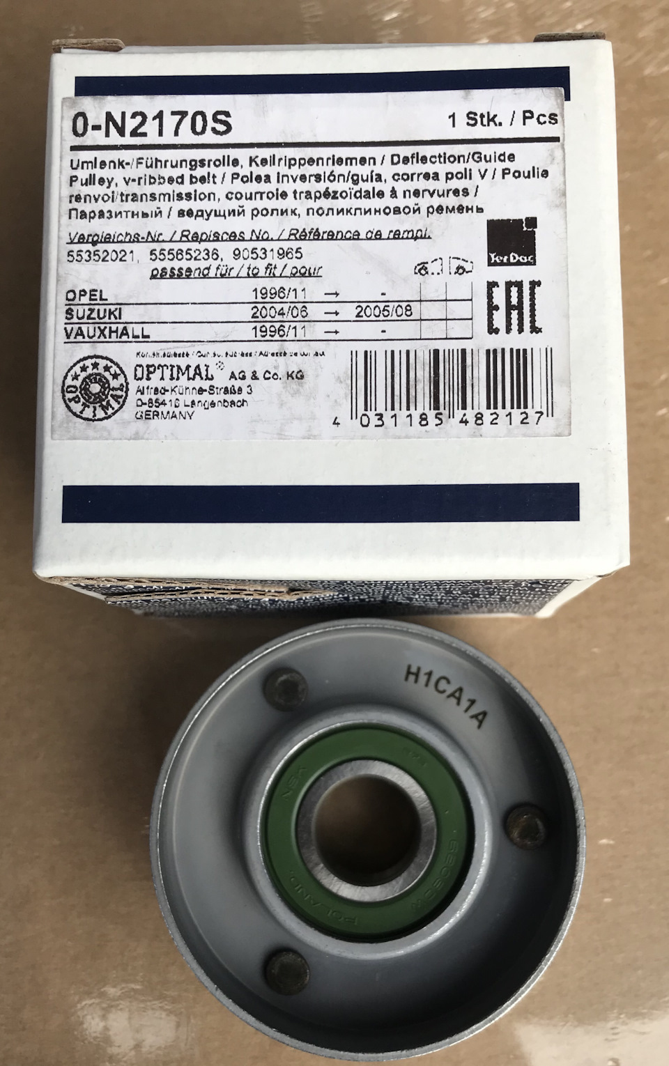 55565236 Ролик натяжной/обводной GM | Запчасти на DRIVE2