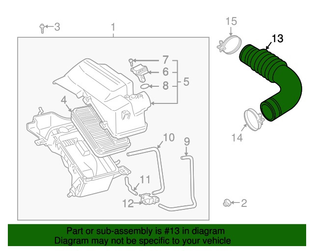 1788122020 Патрубок впускной TOYOTA LEXUS | Запчасти на DRIVE2