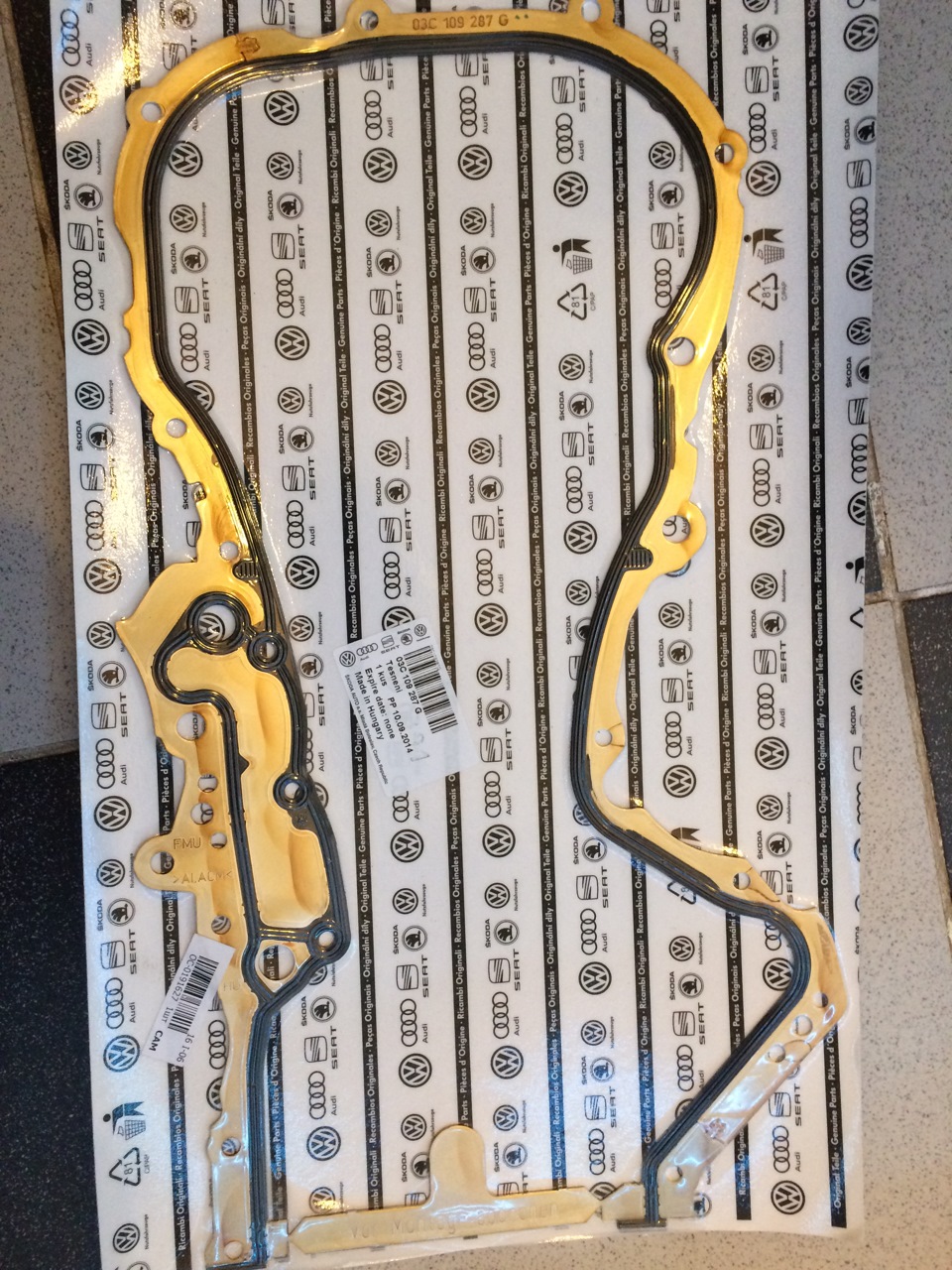 Замена цепи ГРМ #2 — Volkswagen Golf Mk5, 1,4 л, 2008 года | визит на ...