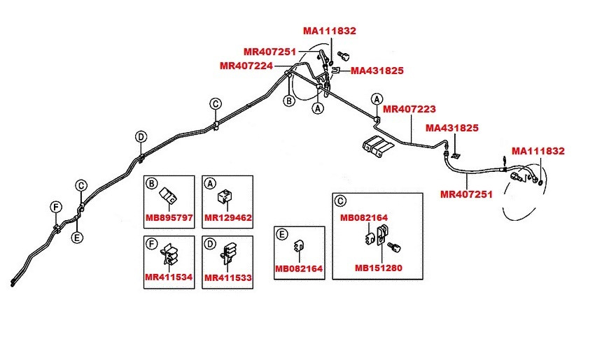 MA111832 КОЛЬЦО УПЛОТНИТЕЛЬНОЕ 10X14X1 (4) Mitsubishi | Запчасти на DRIVE2