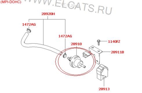 клапан абсорбера — Hyundai Accent (2G), 1,5 л, 2004 года | своими ...