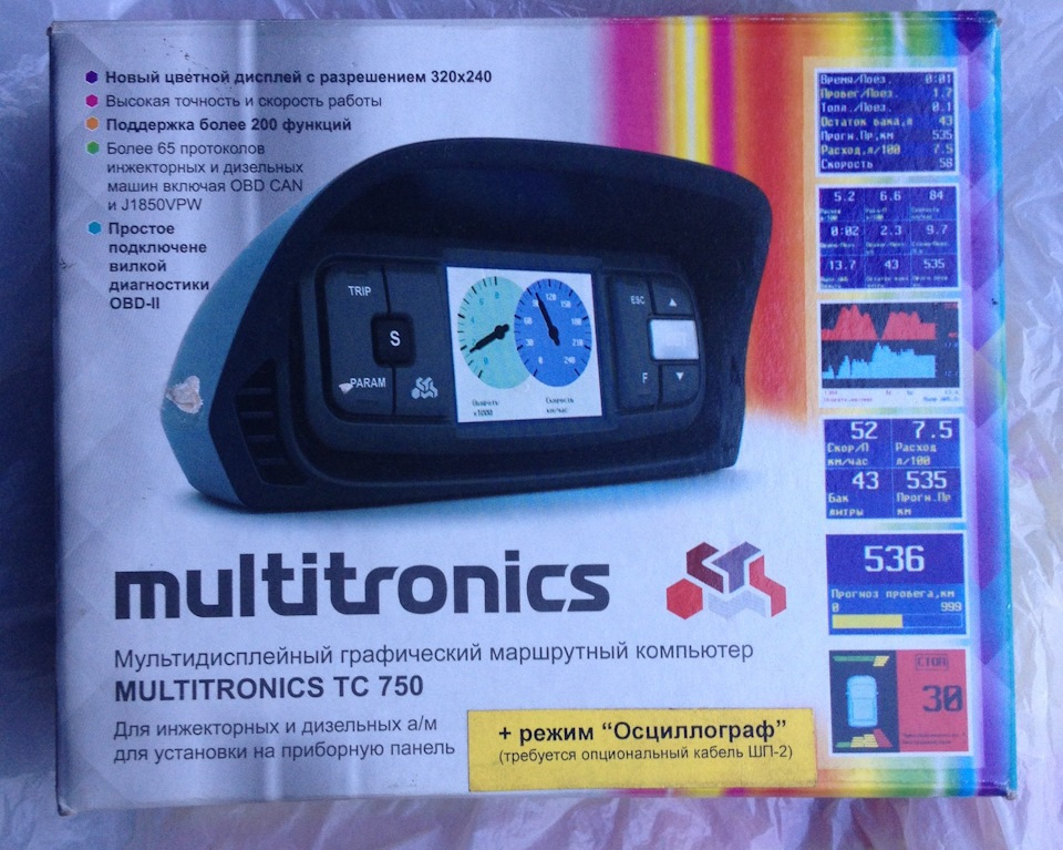 Бортовой компьютер Multitronics TC 750 — Toyota RAV4 (II), 2 л, 2004 года | электроника | DRIVE2