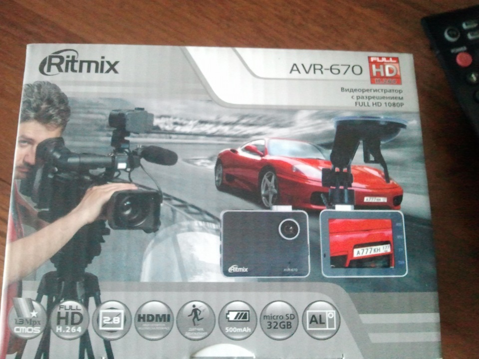 Видеорегистратор Ritmix AVR-670 (fullHD) — Lifan 620, 1,6 л, 2011 года | аксессуары | DRIVE2