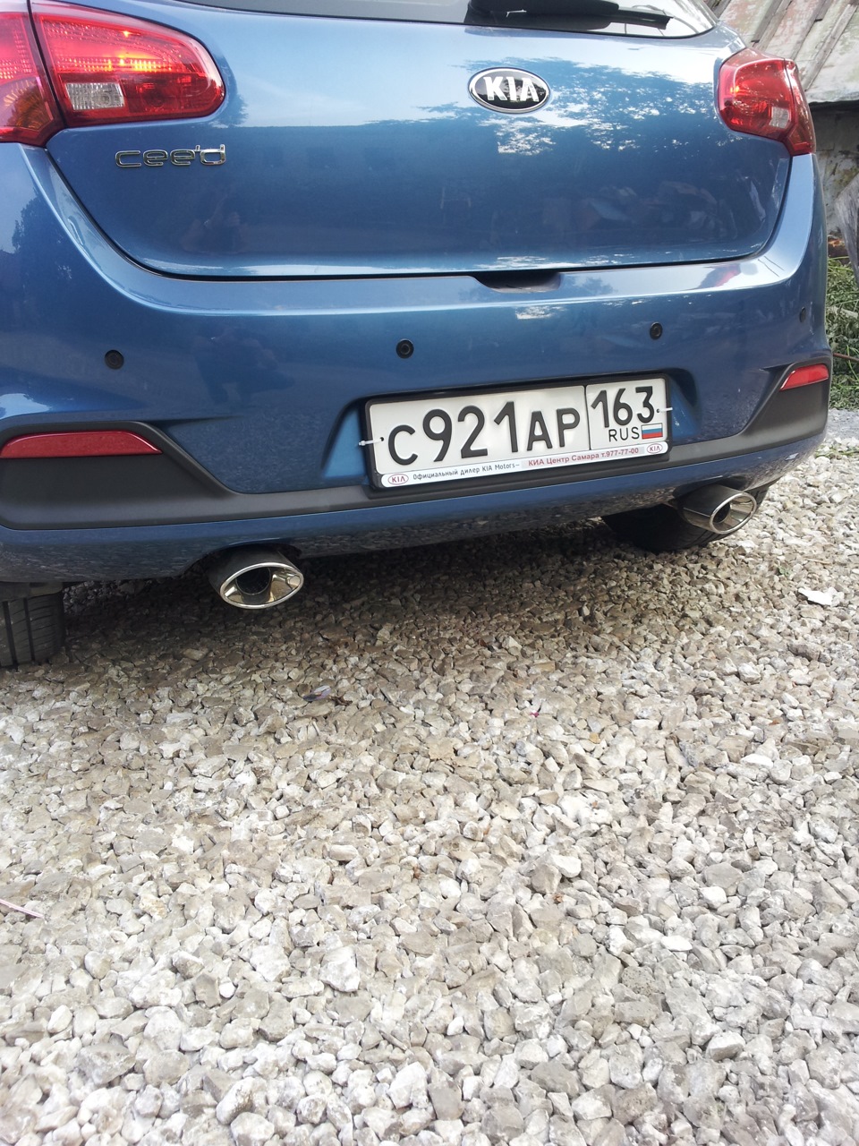 Сдвоенный выхлоп Happy End — KIA Ceed (2G), 1,6 л, 2012 года | тюнинг ...