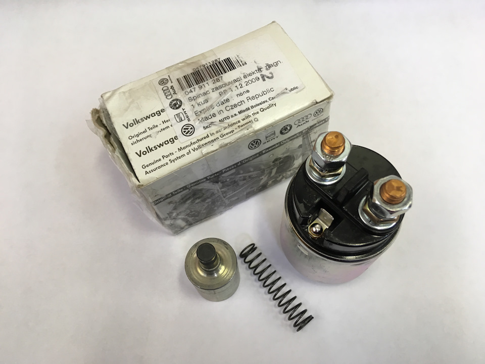 Запчасти и комплектующие. Оригинальное втягивающее реле стартера ...