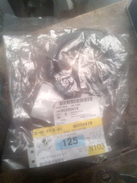 90250418 Проставка/прокладка передней пружины нижняя (оригинал) DAEWOO ...