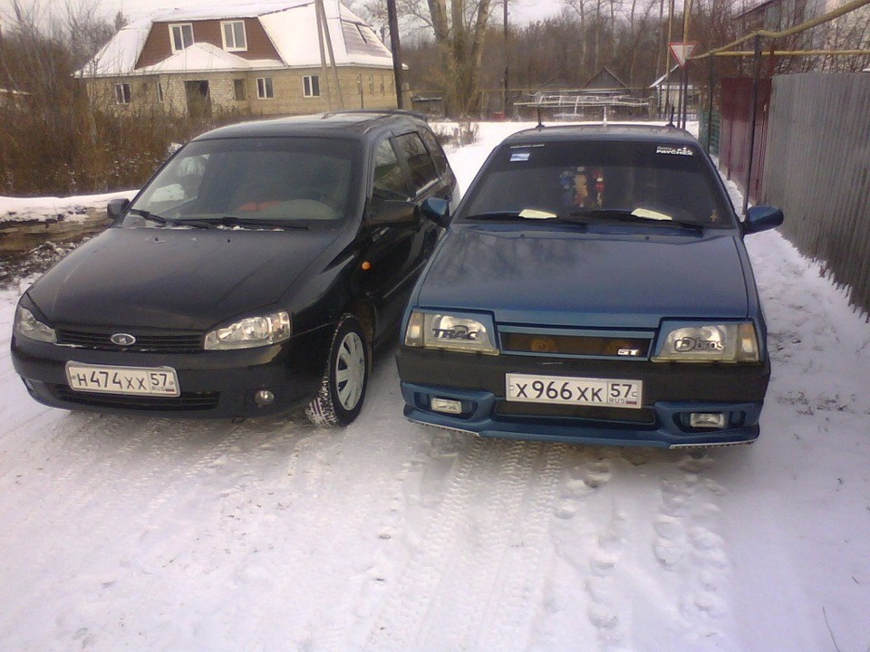Первый День Зимы — Lada Калина Универсал (1G), 1,6 л, 2010 года ...