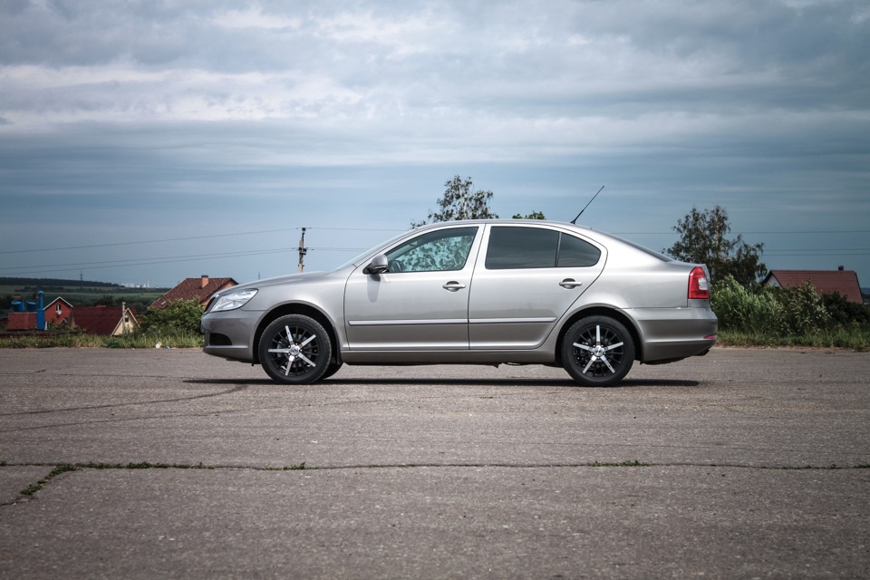 Занижение. — Skoda Octavia A5 Mk2, 1,8 л, 2012 года | тюнинг | DRIVE2
