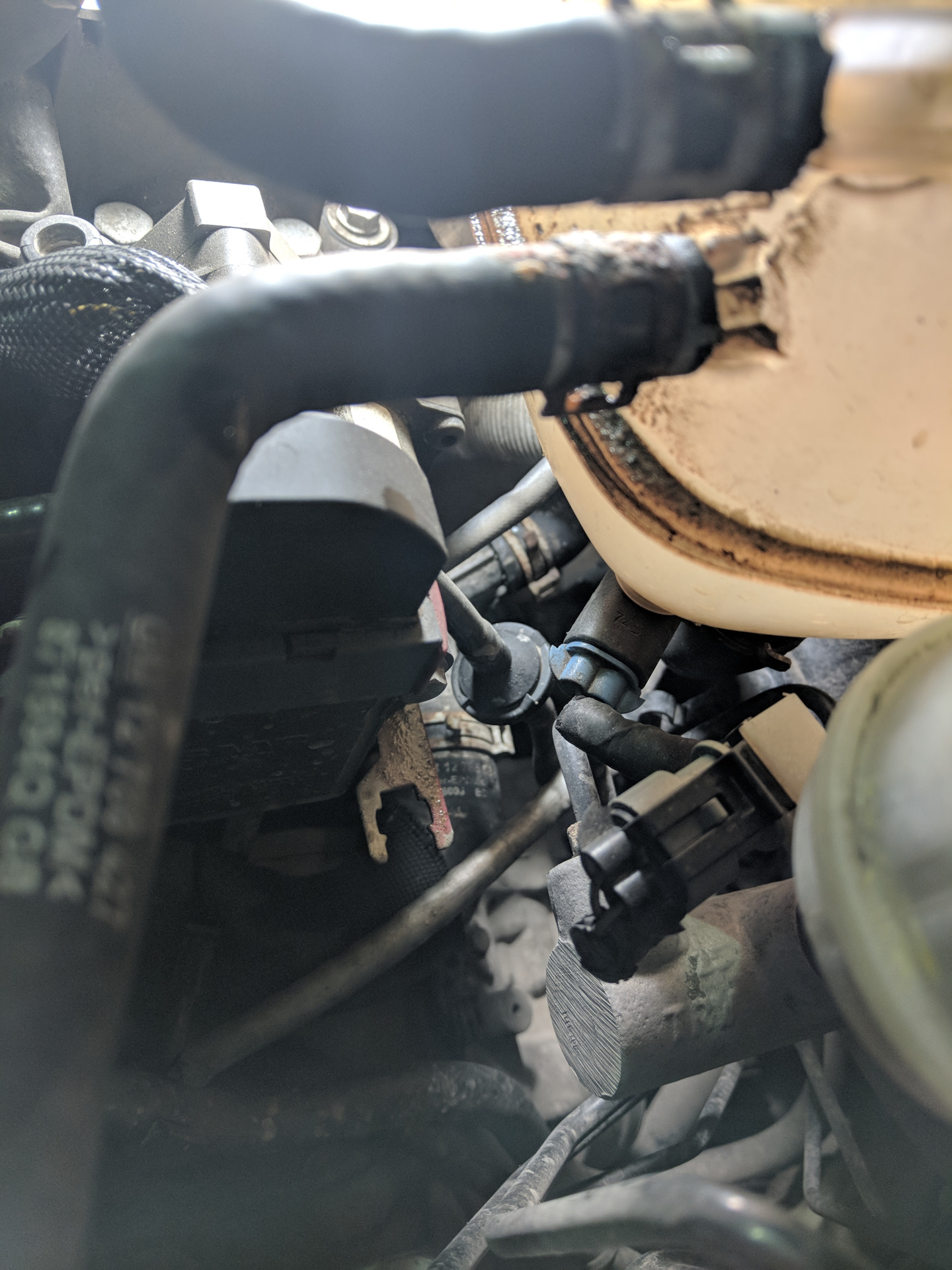 Расширительный бачок. — Saab 9-3 (2G), 2 л, 2008 года | своими руками ...