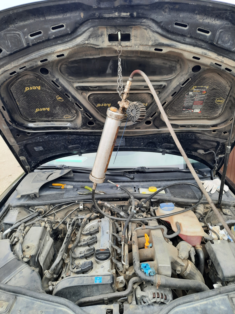 Промывка форсунок. — Volkswagen Passat Variant (B5), 1,8 л, 2004 года ...