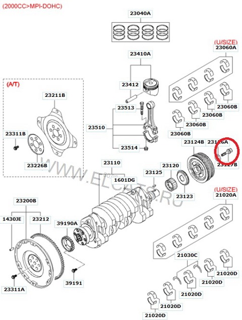 2441023770 ШКИВ НАТЯЖИТЕЛЯ РЕМНЯ ГРМ KIA HYUNDAI | Запчасти на DRIVE2