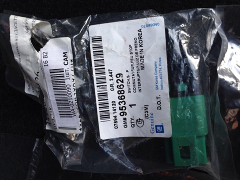 95368629 Датчик стоп сигнала GM | Запчасти на DRIVE2