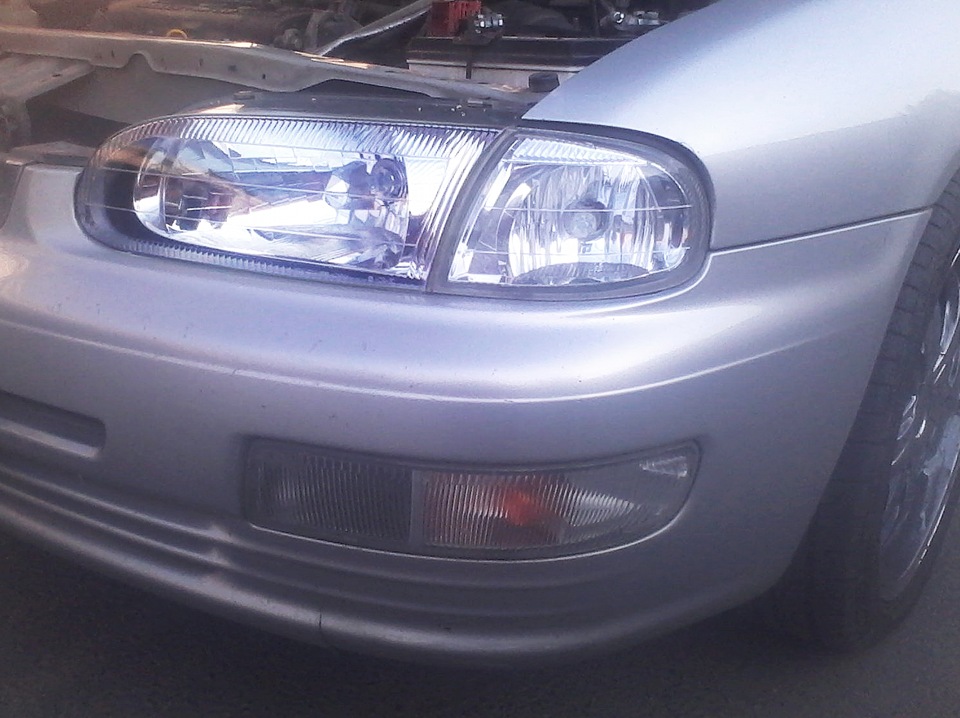 Полировка фар — Nissan Presea (R11), 1,5 л, 1998 года | плановое ТО ...