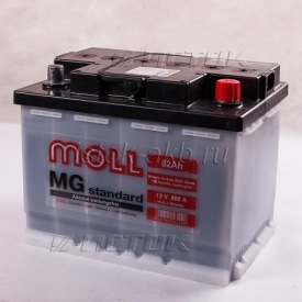 Аккумулятор MOLL MG Standard 62 А/ч 600А — Skoda Octavia A5 Mk2, 2 л ...