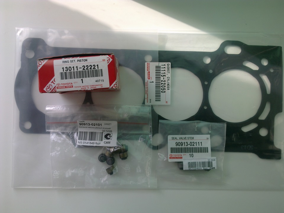 Замена колпачков и колец в двигателе на 1-ZZ — Toyota Allion (T240), 1 ...
