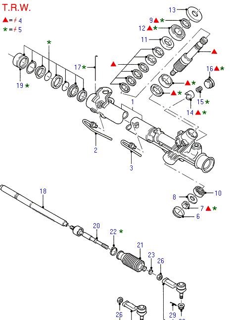 ремкомплекты рулевой(добавил сальник верхний Wuelfrath) — Ford Escort ...