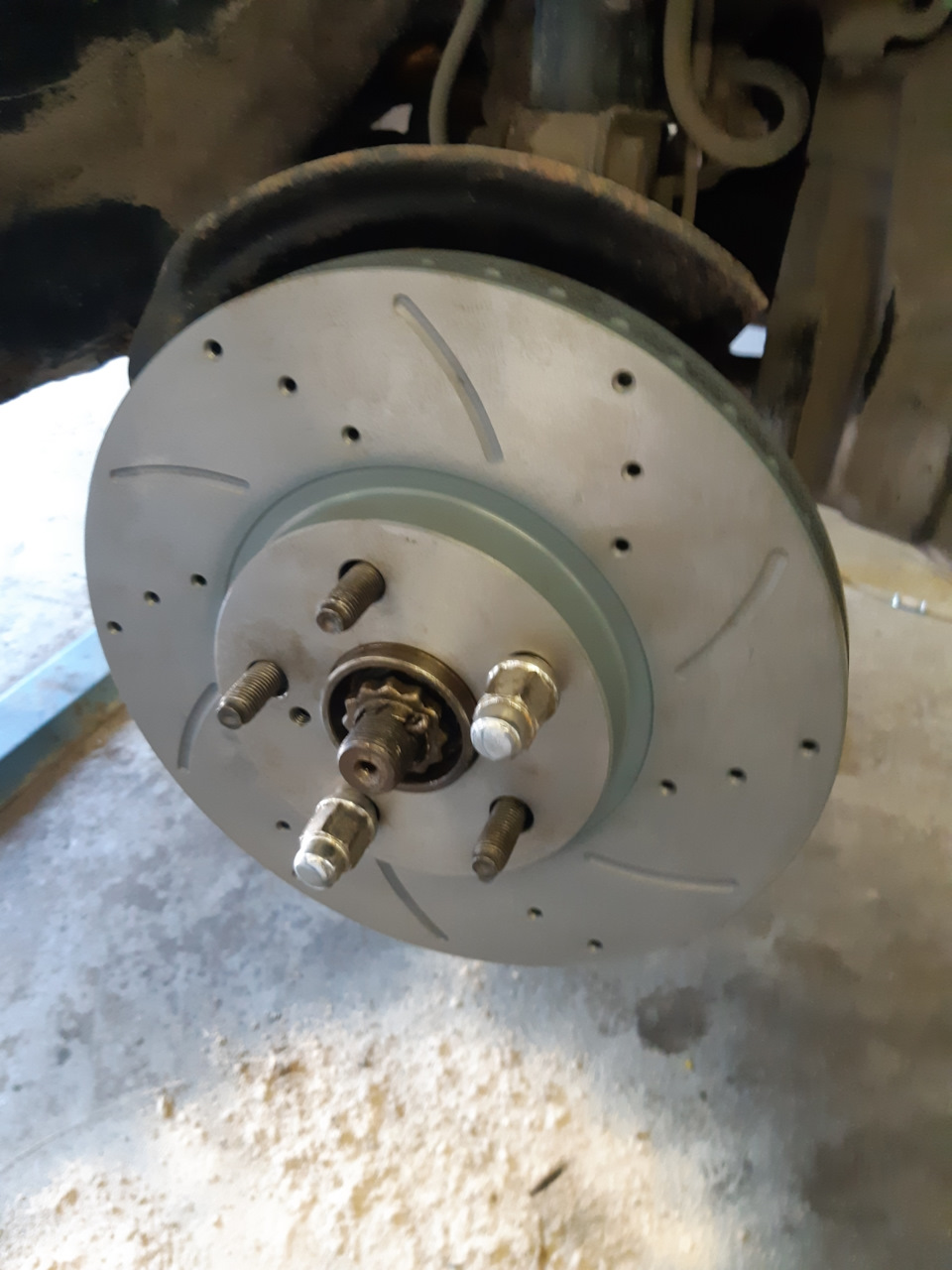 Замена передних тормозных дисков на перфорированые и т.д. — Toyota ...