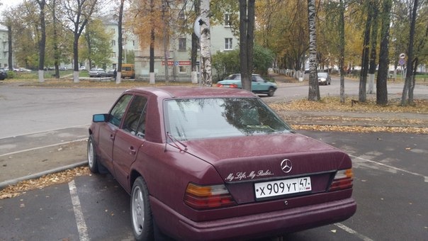 Mercedes-Benz E-class (W124) 2.3 бензиновый 1986 | гранатовый 2,3 , KJ ...
