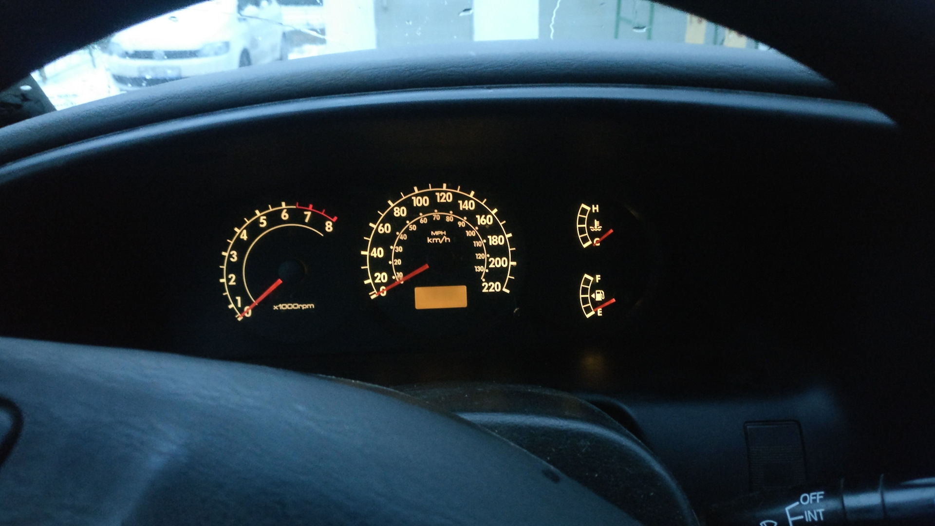 Замена ламп в приборной панели — KIA Spectra, 1,6 л, 2008 года ...