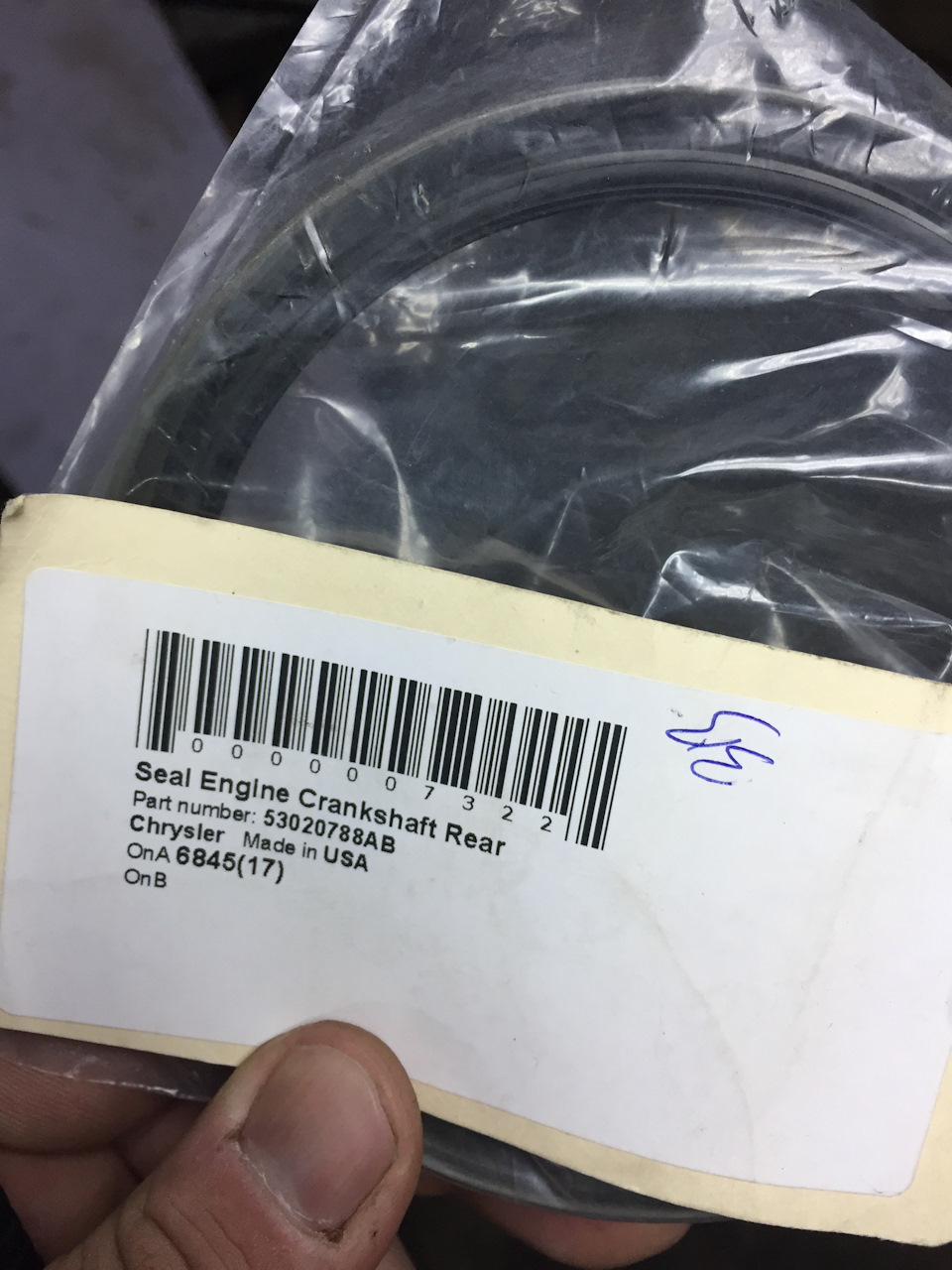 53020788AB Задний сальник коленвала 3.7 / 4.7 L Chrysler | Запчасти на ...