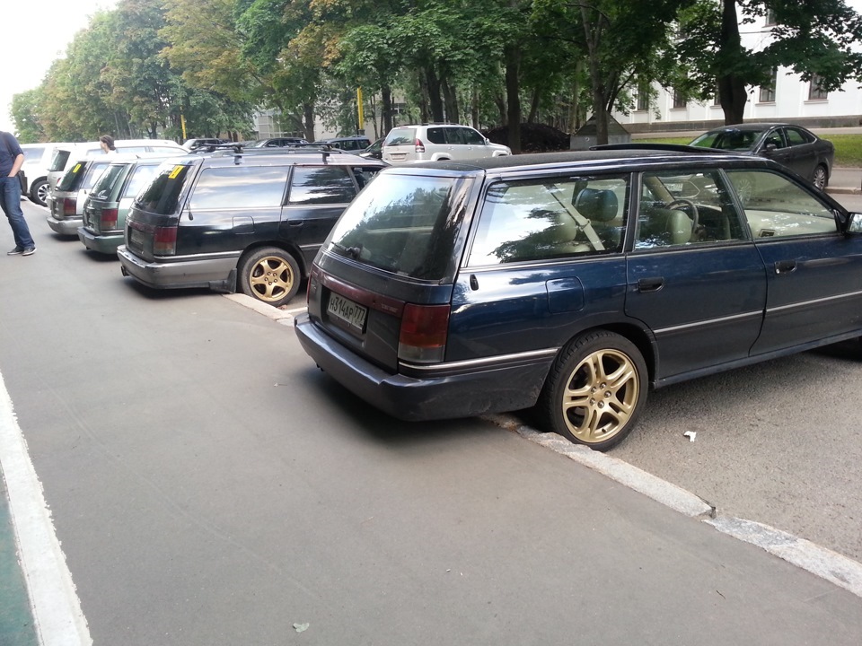 Встреча владельцев первых Легаси — Subaru Legacy (BC/BJ/BF), 2 л, 1992 ...