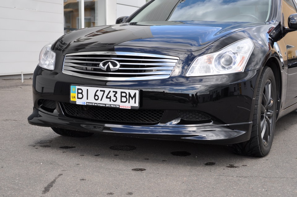 Infiniti OEM Sport lip spoiler — Infiniti G35 Sedan (V36), 3,5 л, 2007 года | тюнинг | DRIVE2