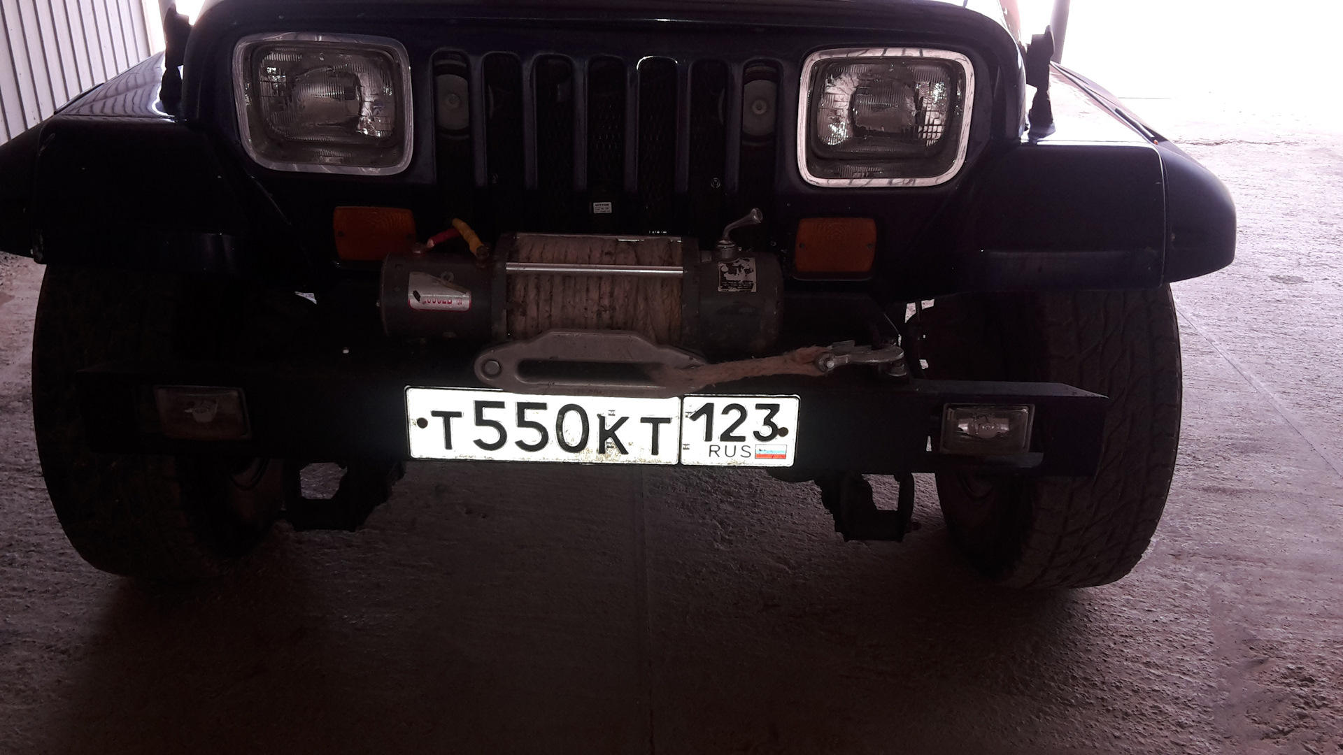 Установка лебедки — Jeep Wrangler (YJ), 4 л, 1993 года | аксессуары ...